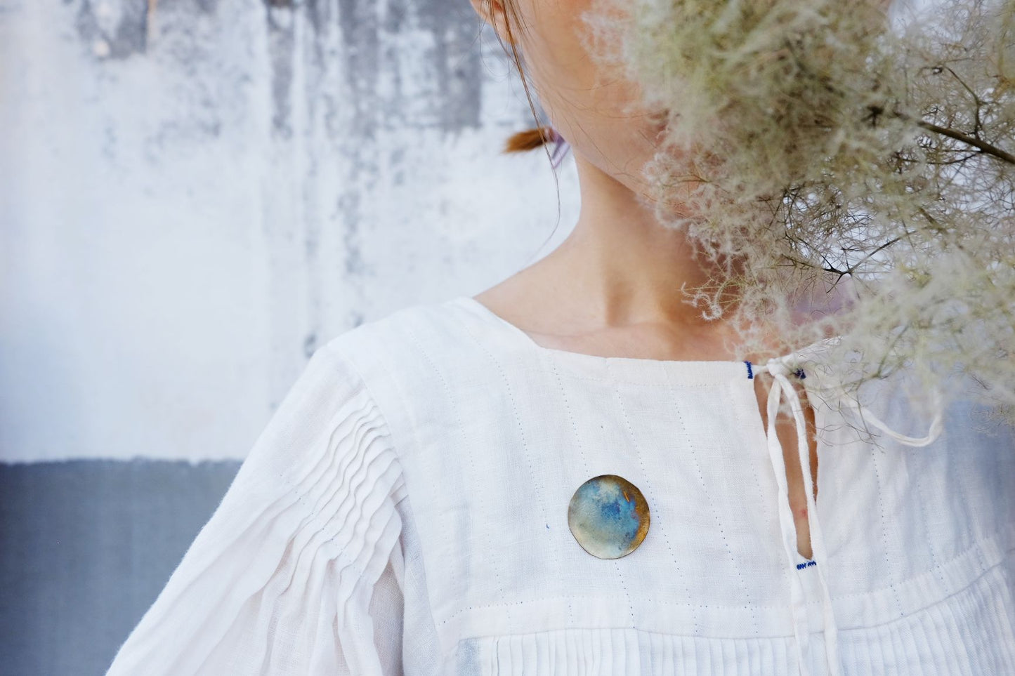 Fullmoon Brass Brooch – Koya Studio